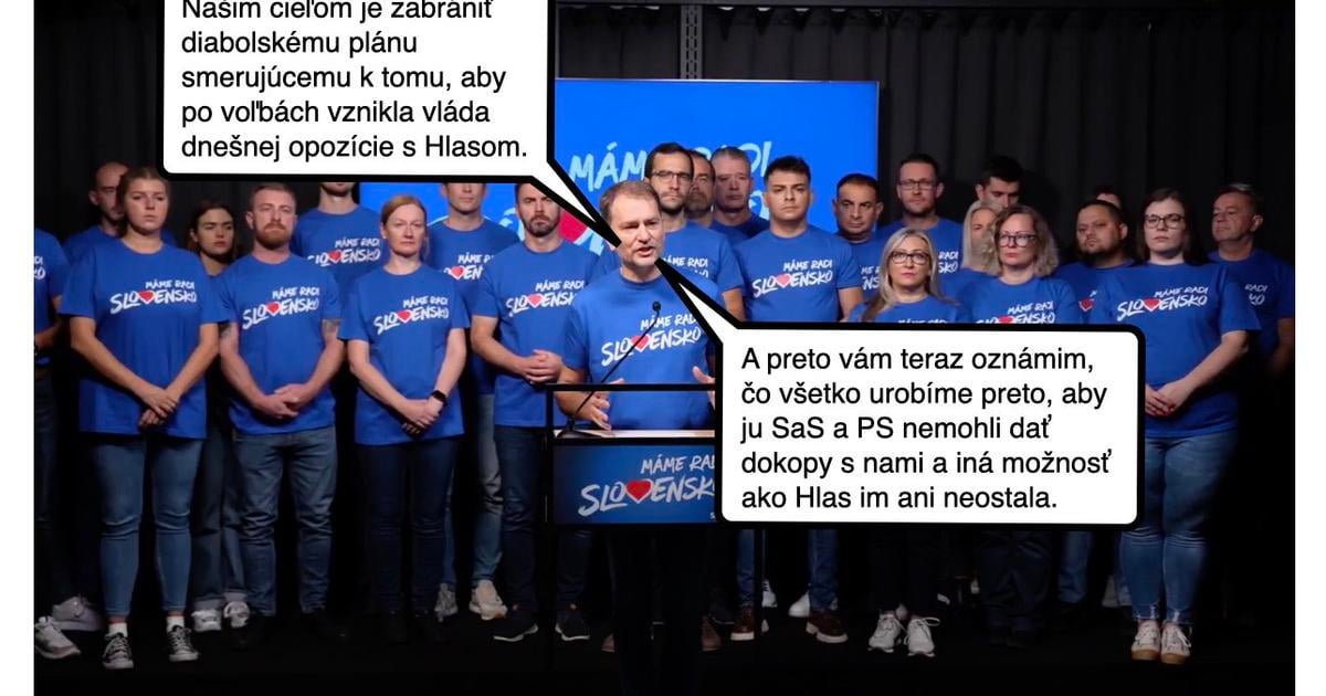 Cynická obluda rekapituluje: Najzásadnejšia tlačovka v Matovičovej ...
